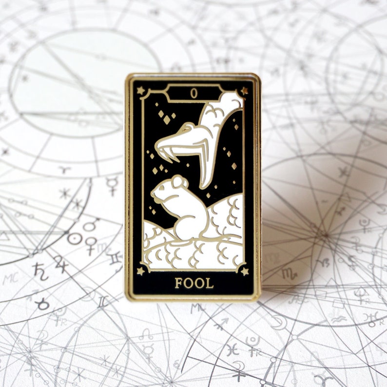 The Fool Major Arcana tarot Hard Enamel Pin 30x50mm - Etsy Ireland