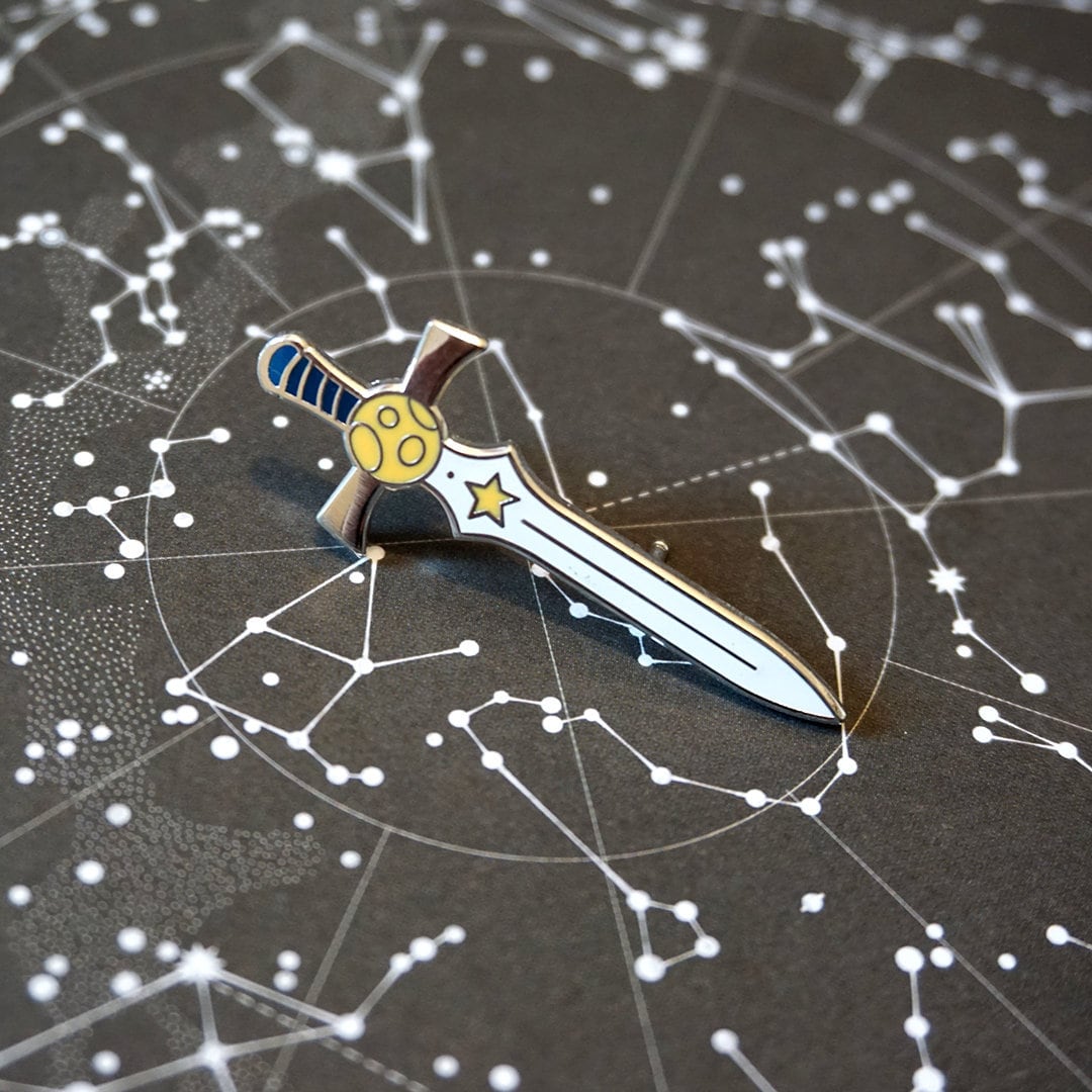 The Golden Moon Sword Stellar Armory Hard Enamel Pin 40mm - Etsy