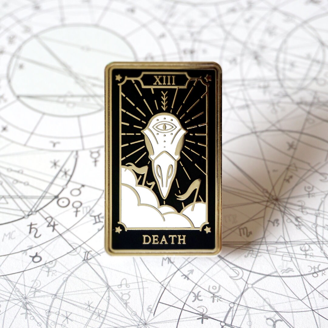 The Death Major Arcana tarot Hard Enamel Pin 30x50mm - Etsy Canada