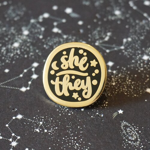 Non-binary Pride Heart Pins Subtle LGBT Flag Badge | Etsy