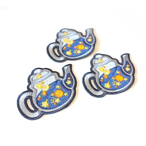 Teapot Stellar Embroidery Patch - Etsy