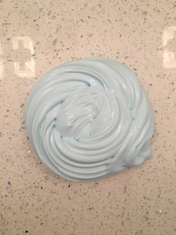 Items similar to Blue Marshmallow Goo - Blue Fluffy Slime on Etsy