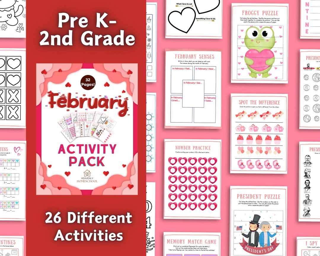 Valentines Day Worksheets for Presidents Day Activities Printable ...