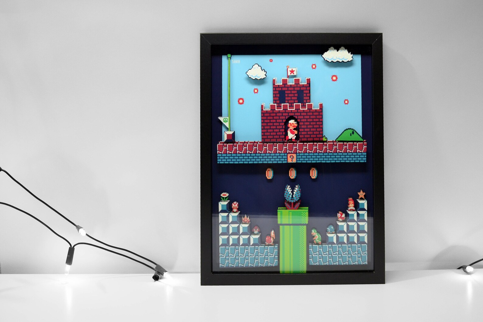 Super Mario Video Game 3D Shadow Box Decor - Etsy