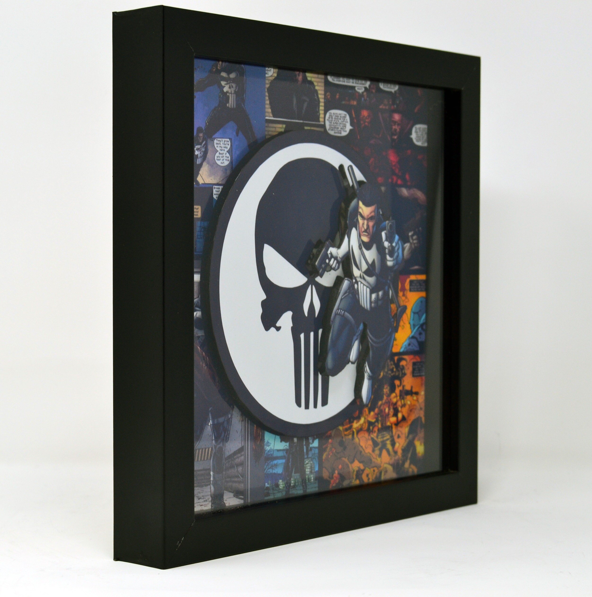 Punisher Comic Book 3D Shadow Box Decor - Etsy