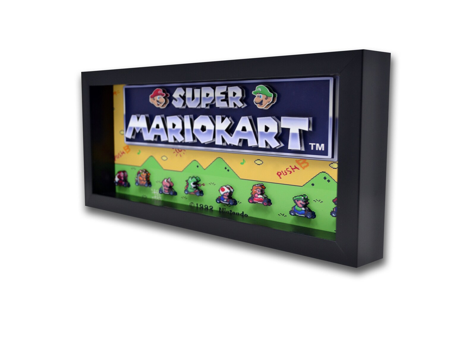 Super Mario Kart Video Game Shadow Box Wall Art - Etsy