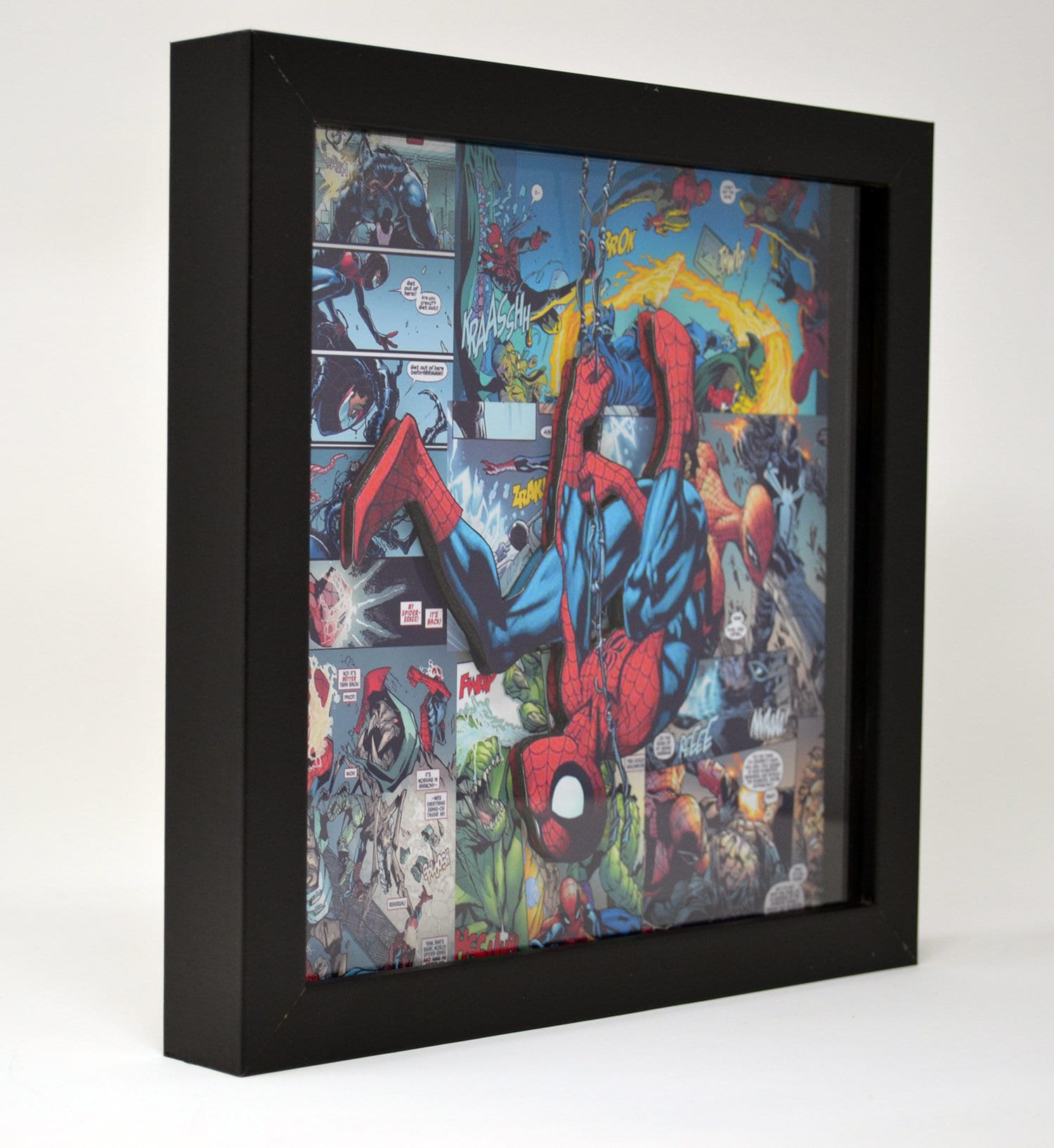Spiderman Comic Book Shadow Box Wall Art the Amazing Spider - Etsy