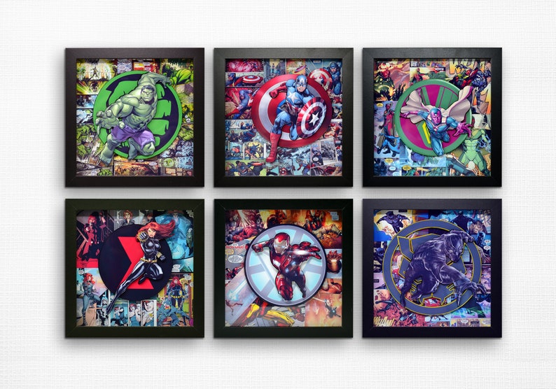 Magneto 3D Comic Book Shadow Box Decor | Etsy