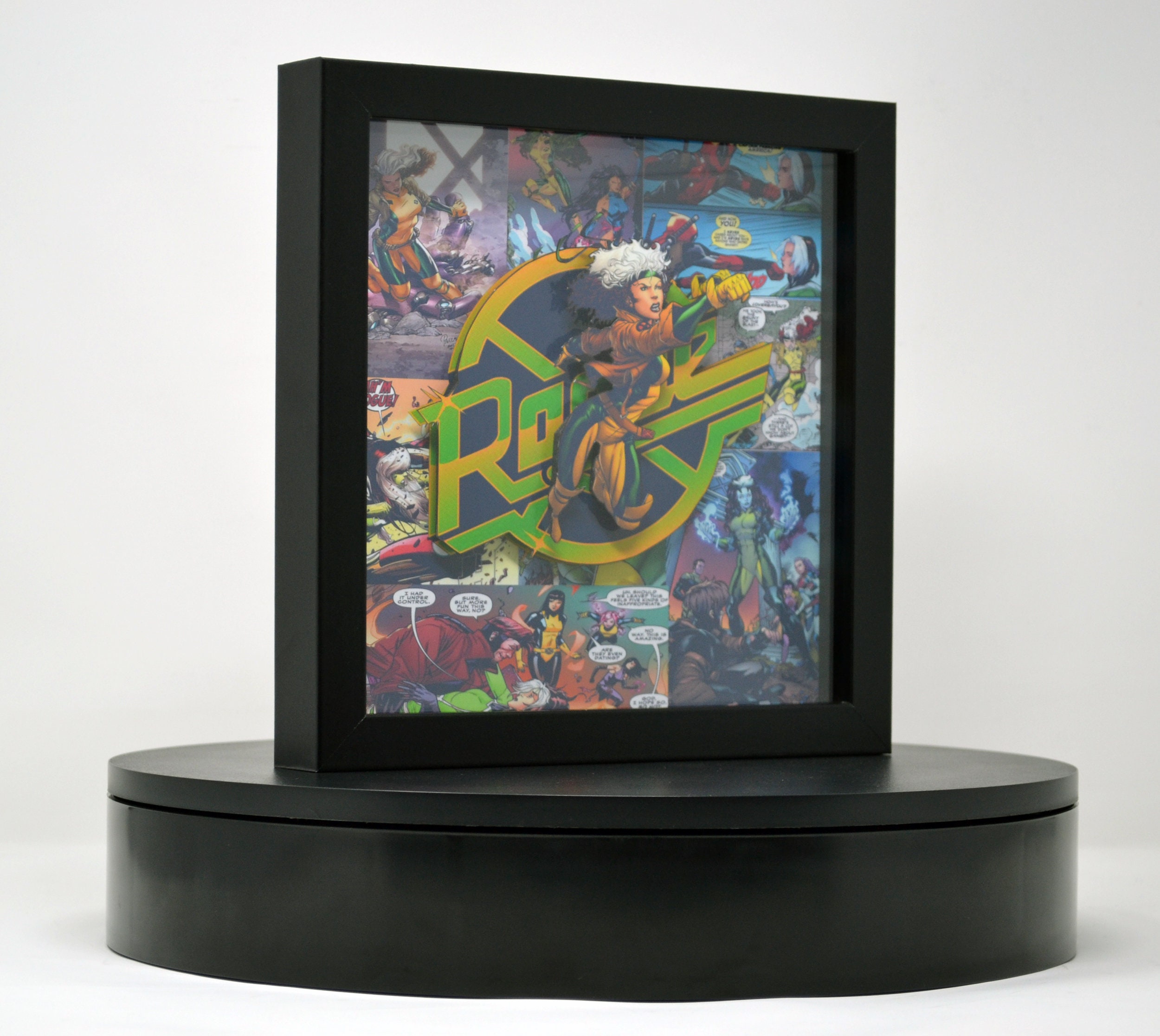 Rogue X-men 3D Comic Book Shadow Box Decor - Etsy