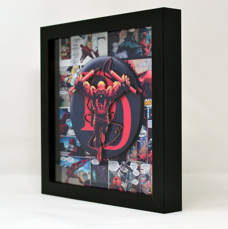 Daredevil Comic Book Shadow Box Wall Art - Etsy
