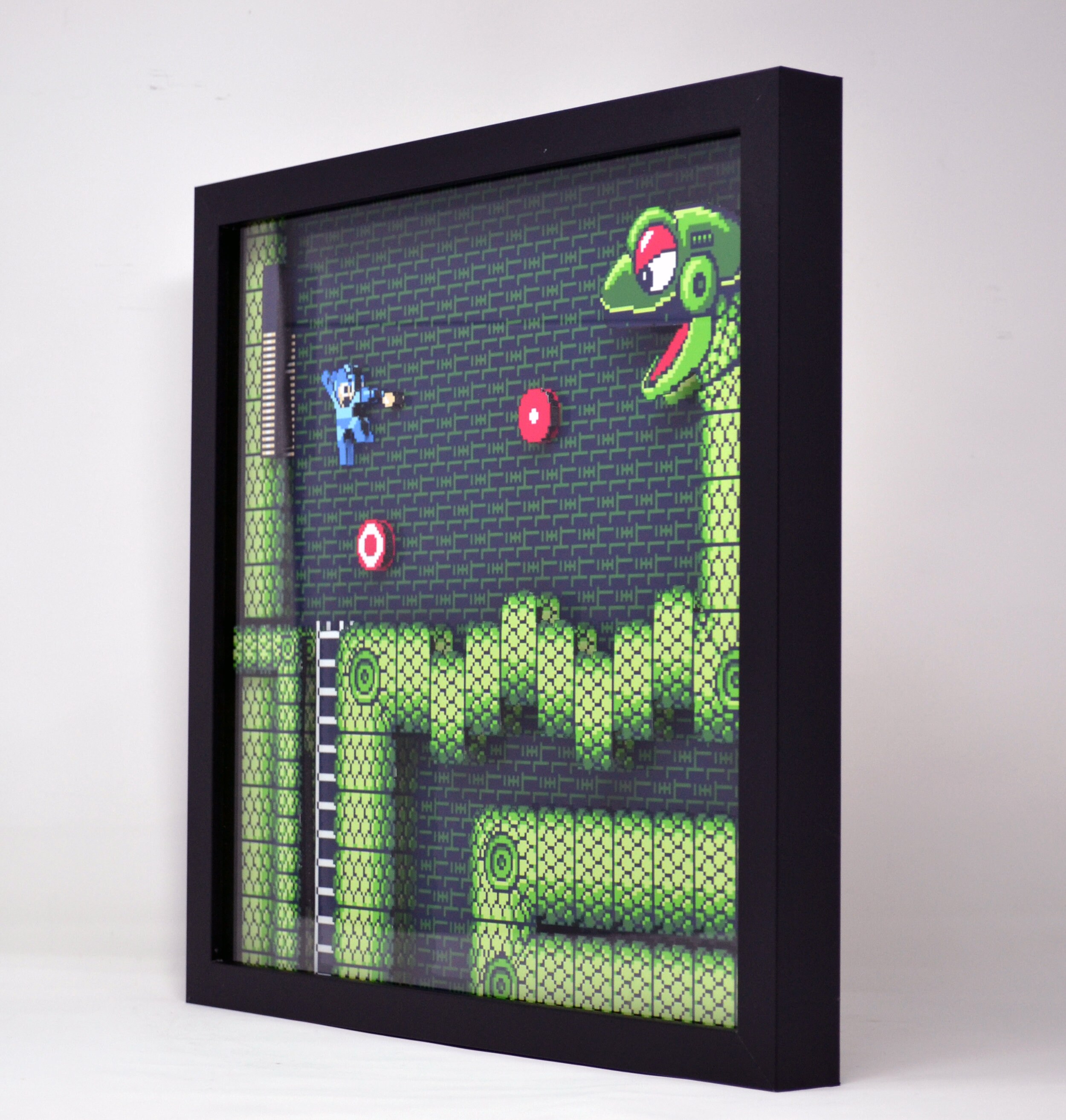 Mega Man 3D Video Game Shadow Box Decor - Etsy