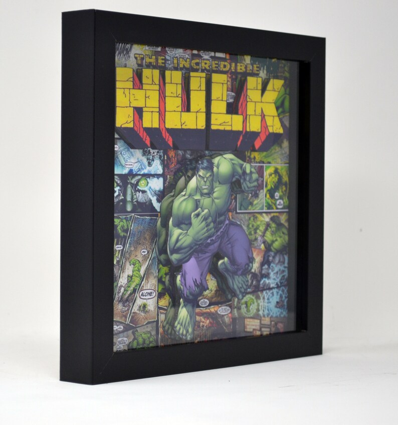 Hulk Superhero Comic Book Shadow Box Wall Art - Etsy