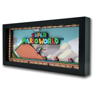 Super Mario World Video Game Shadow Box Wall Art - Etsy