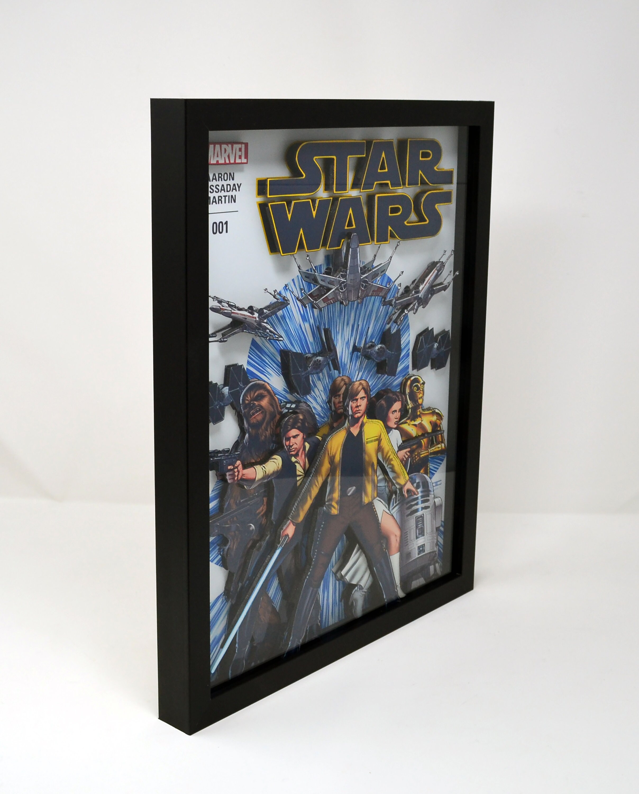 Star Wars Comic Book Cover 3D Shadow Box Decor | Etsy