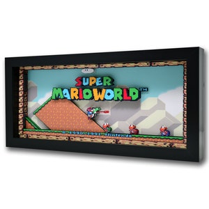 Super Mario World Video Game Shadow Box Wall Art - Etsy