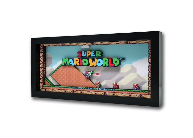 Super Mario World Video Game Shadow Box Wall Art - Etsy