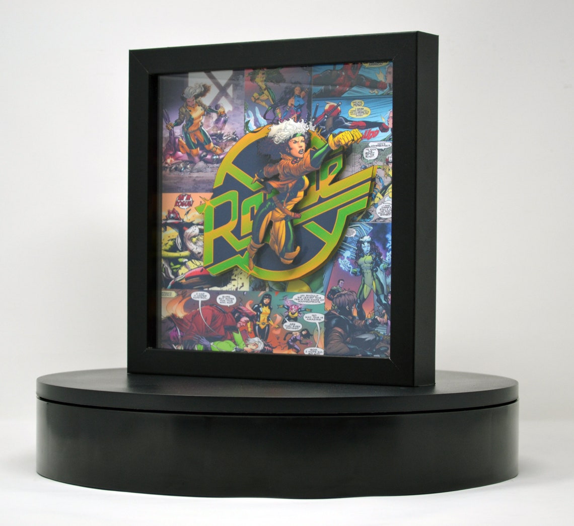 Rogue X-men 3D Comic Book Shadow Box Decor - Etsy
