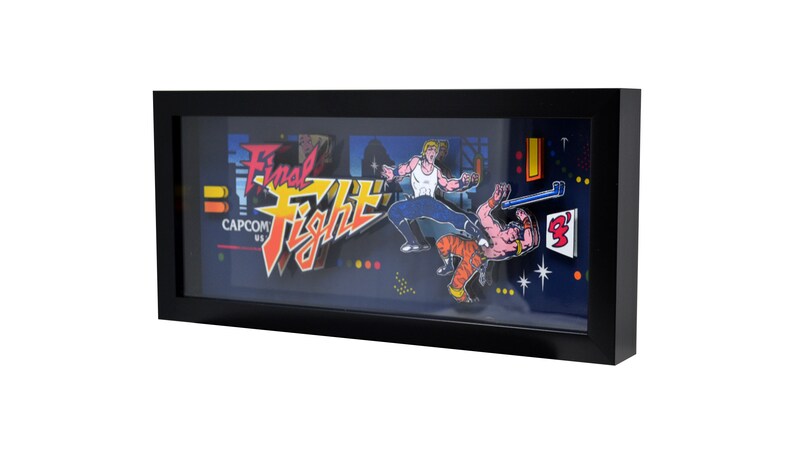 Final Fight Arcade Marquee Video Game Shadow Box Wall Art - Etsy