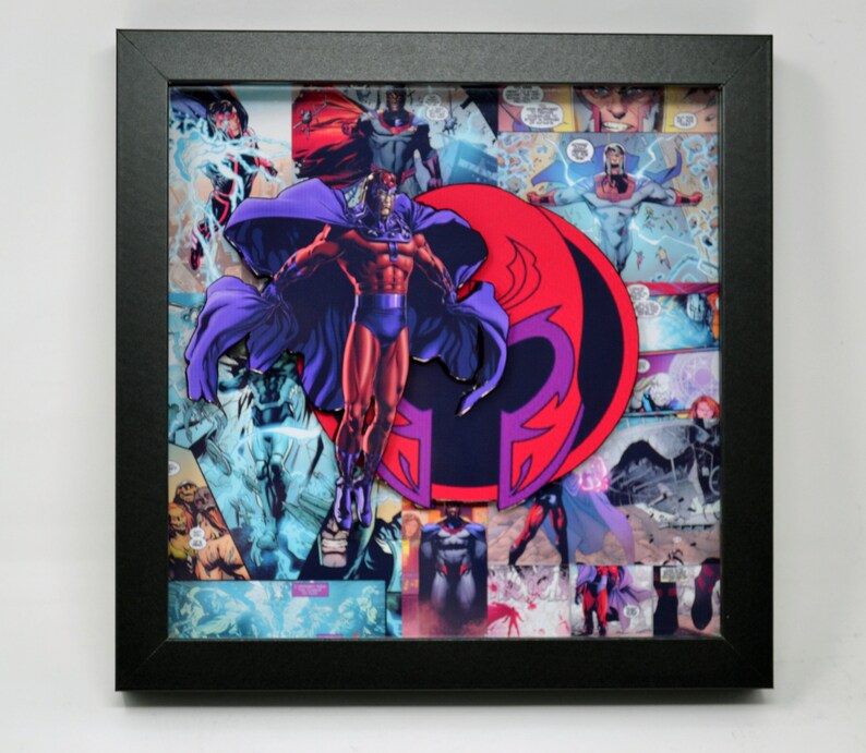Magneto 3D Comic Book Shadow Box Decor | Etsy