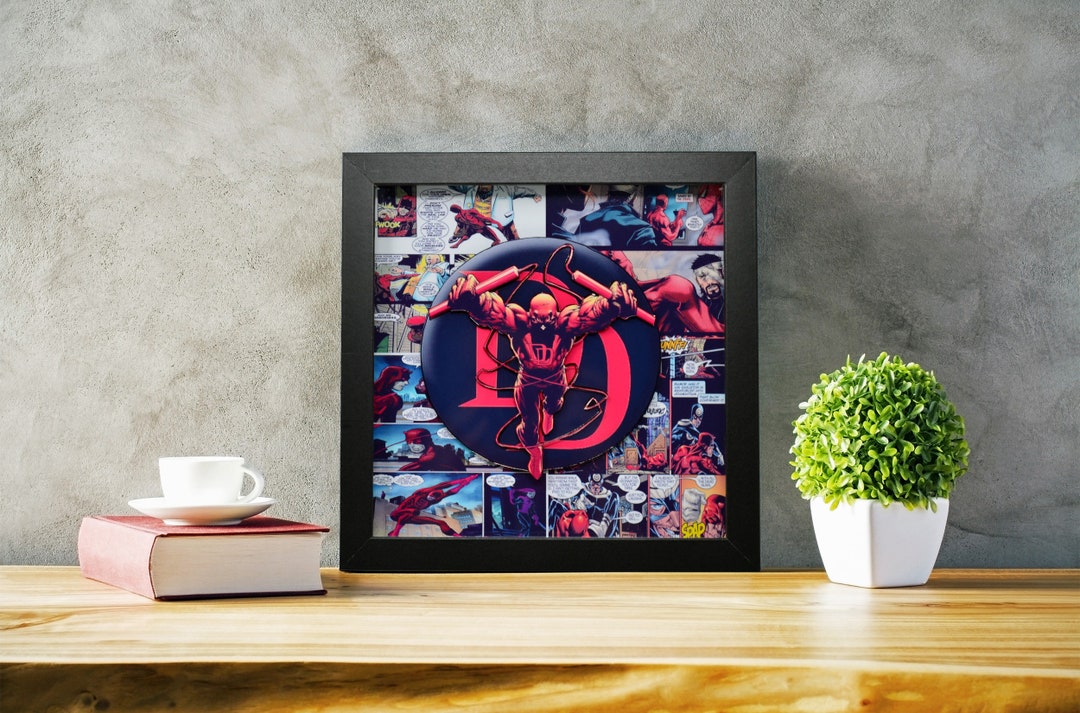 Daredevil Comic Book Shadow Box Wall Art - Etsy