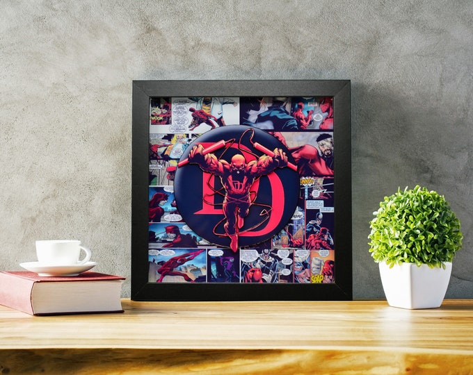 Daredevil Comic Book Shadow Box Wall Art - Etsy
