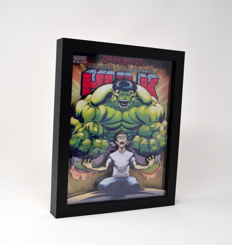 Hulk Comic Book Cover Shadow Box Wall Art Handmade Hulk Comic - Etsy