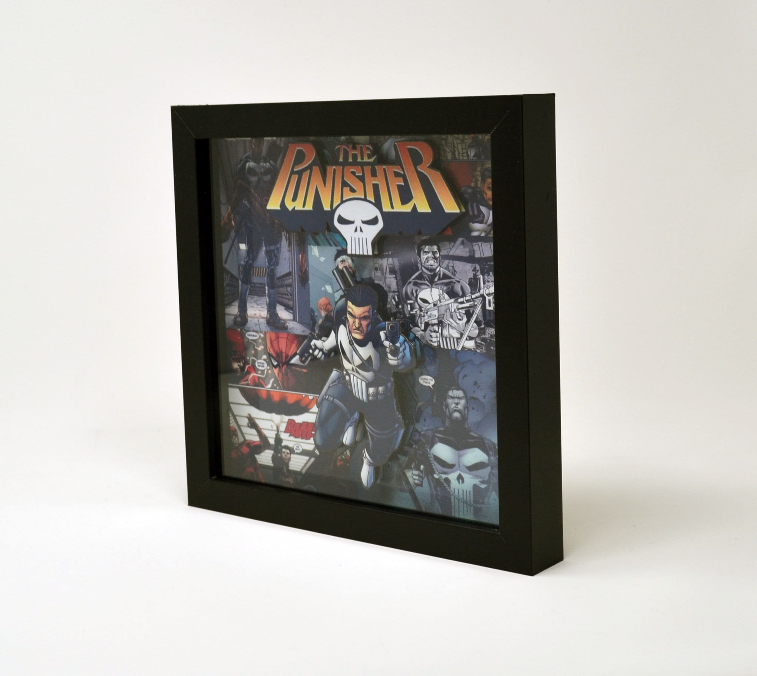 Punisher Superhero Comic Book Shadow Box Wall Art - Etsy