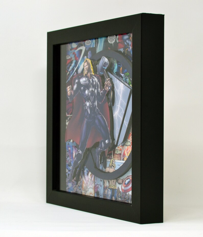 Thor 3D Comic Book Shadow Box Decor - Etsy