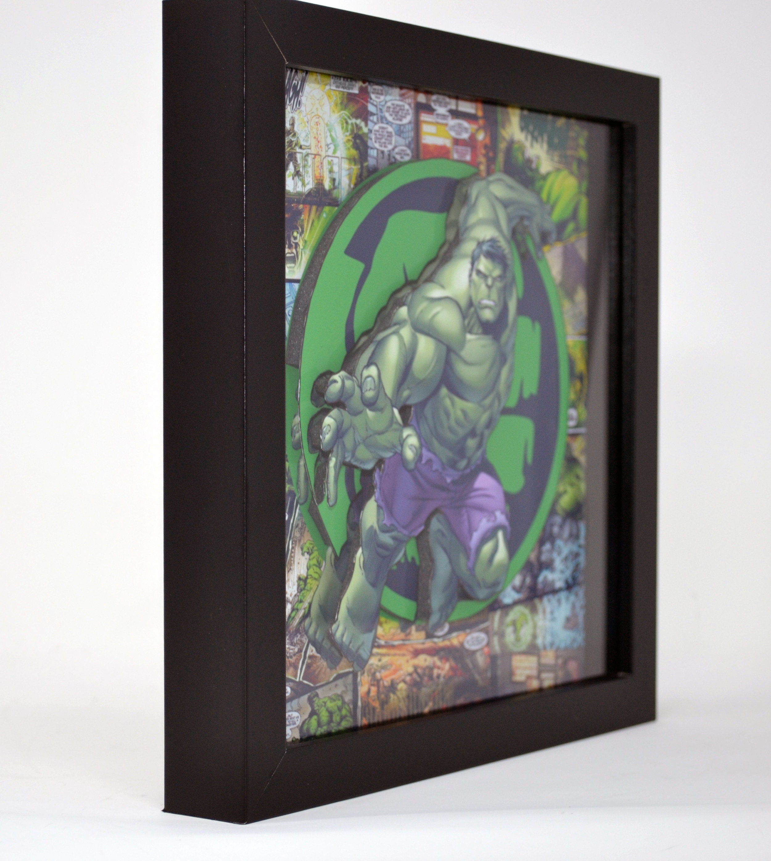 Hulk 3D Comic Book Shadow Box Decor | Etsy