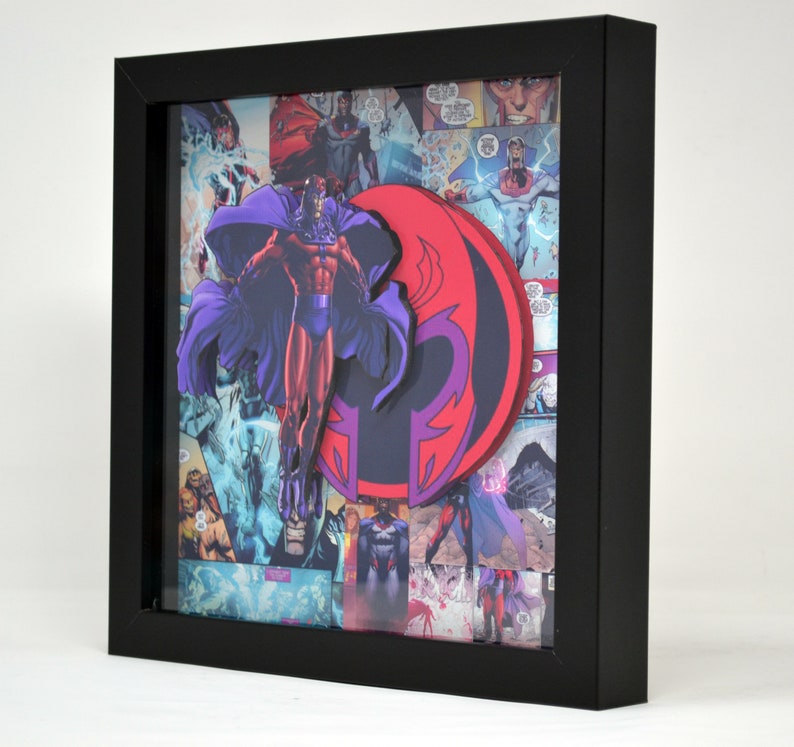 Magneto 3D Comic Book Shadow Box Decor | Etsy