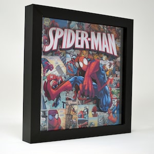 Spiderman Comic Book 3D Shadow Box Wall Art - Etsy