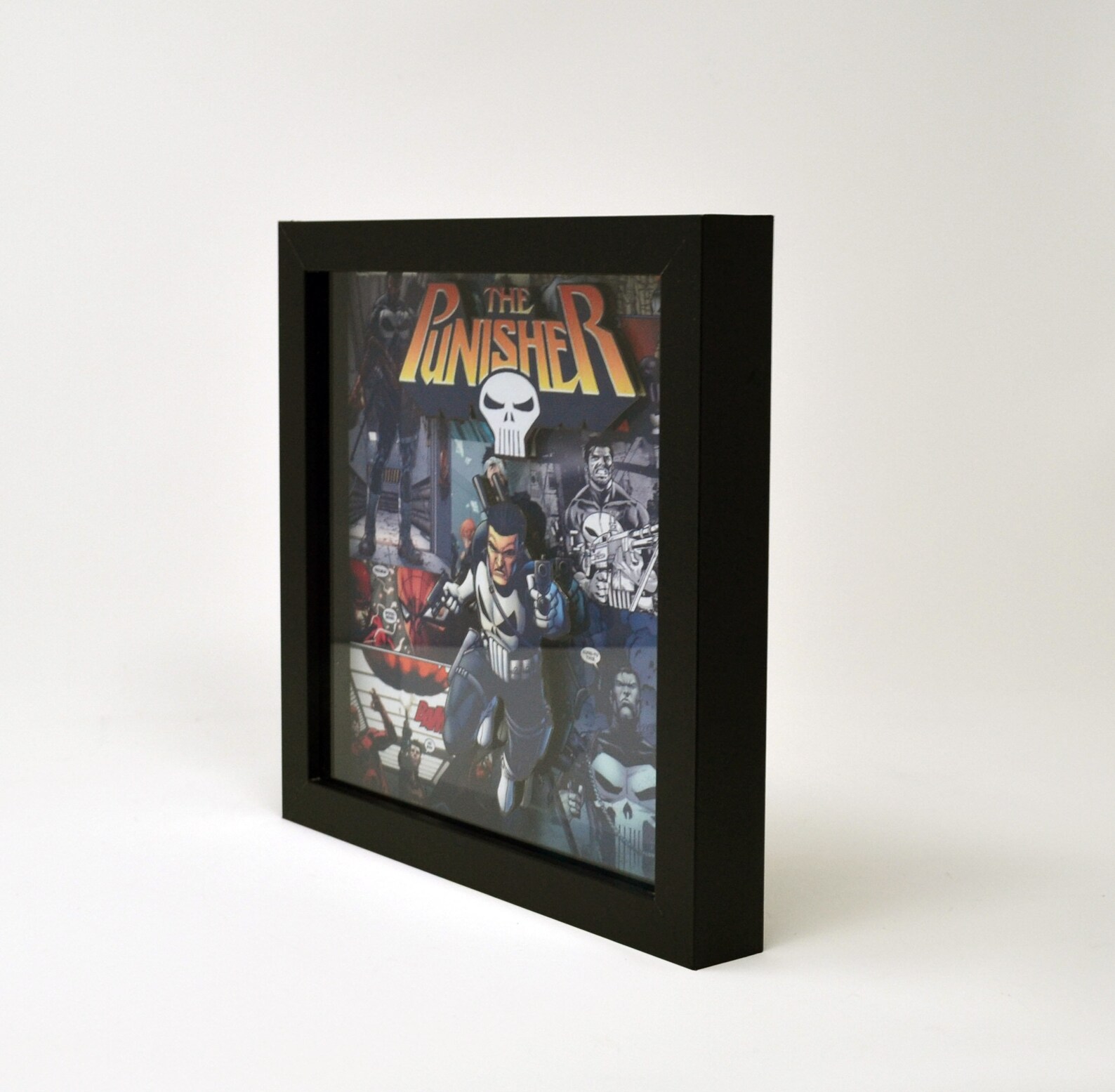 Punisher Superhero Comic Book Shadow Box Wall Art - Etsy