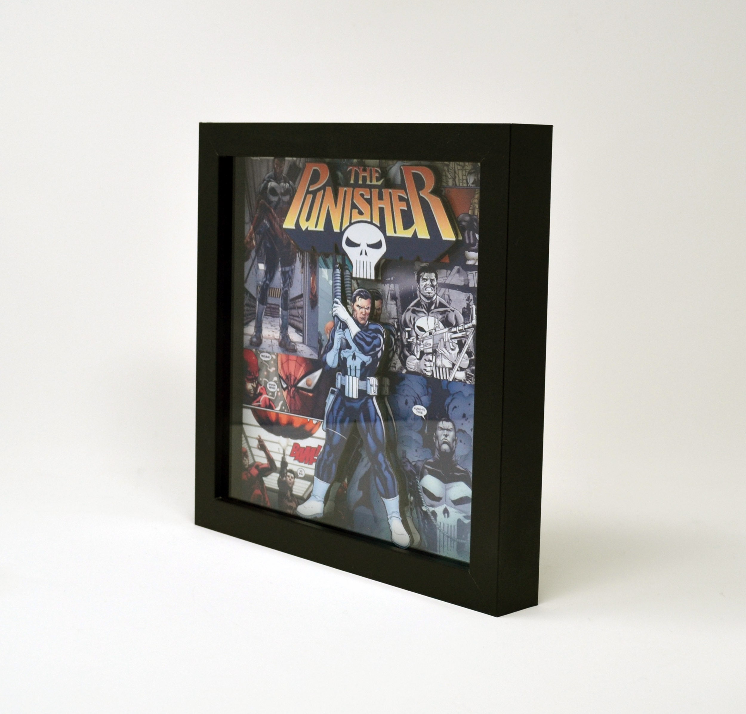 The Punisher 3D Comic Book Shadow Box Wall Art | Etsy