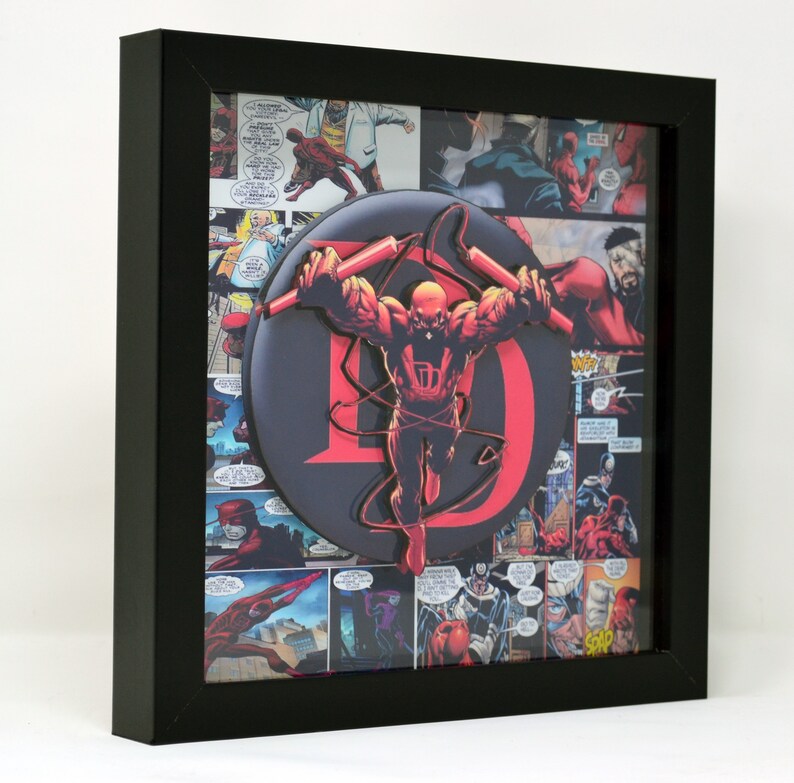 Daredevil Comic Book Shadow Box Wall Art - Etsy