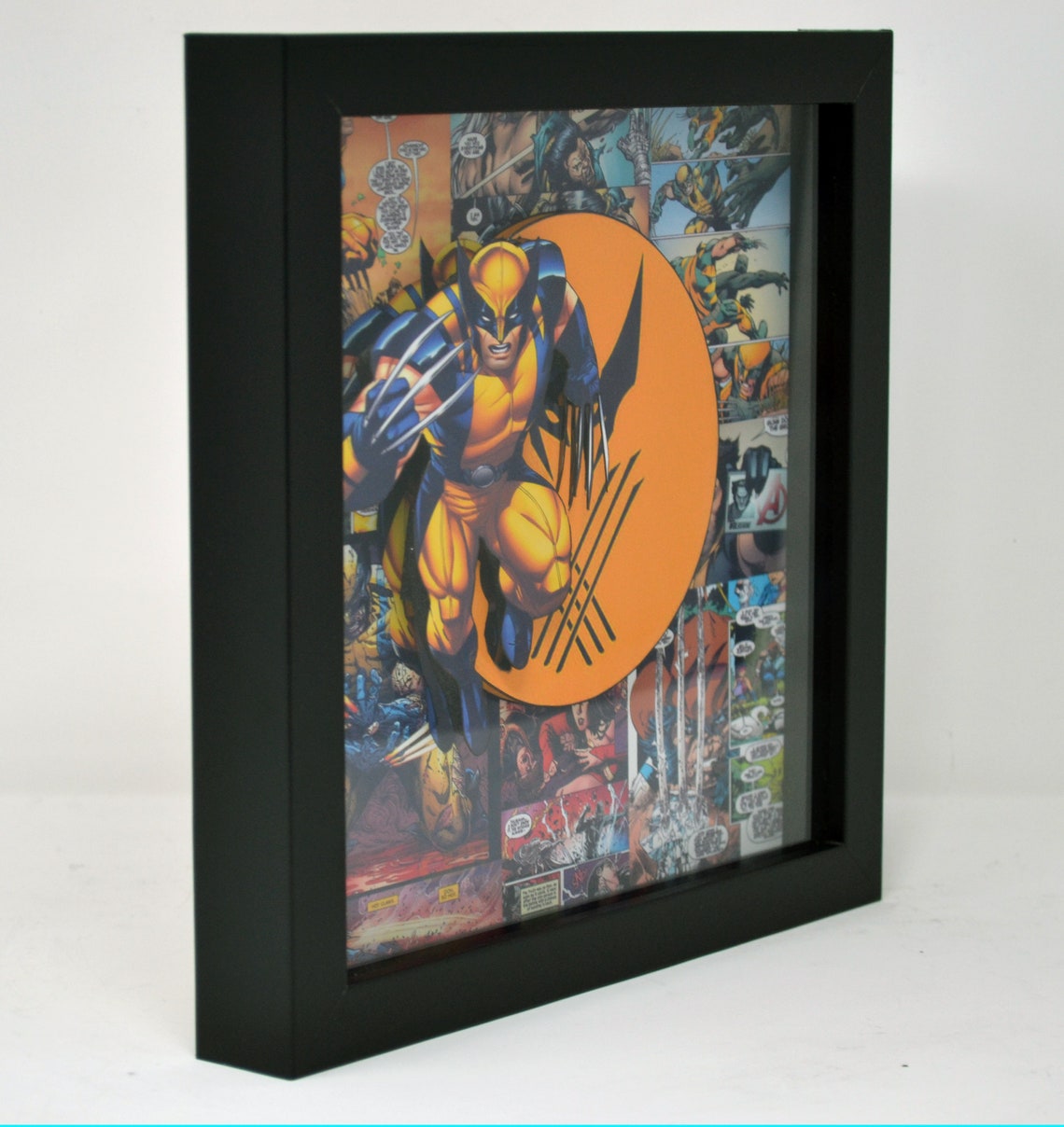 Wolverine Comic Book Shadow Box Wall Art X-men Comic Book Art - Etsy