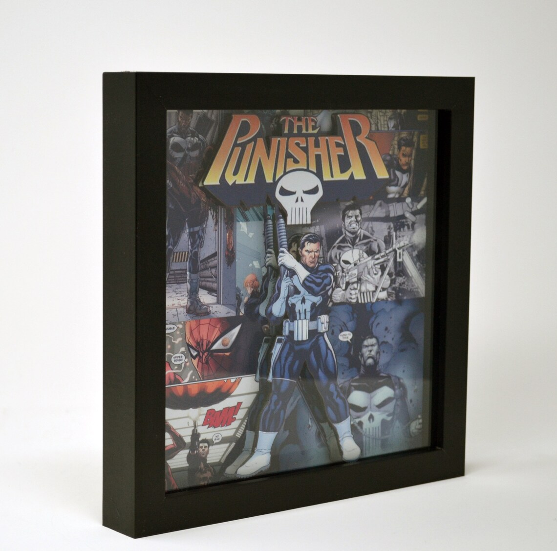 The Punisher 3D Comic Book Shadow Box Wall Art | Etsy