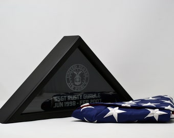 American Flag Retirement Box - Etsy