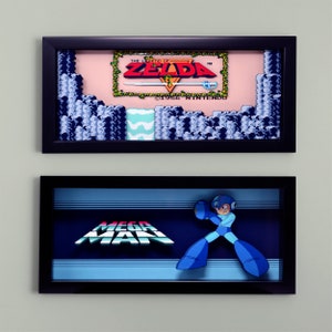 The Legend of Zelda Video Game Shadow Box Wall Art - Etsy