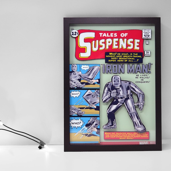 Iron Man Shadow Box - Etsy