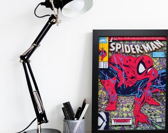 Spiderman Spiderverse Comic Book Cover 3D Shadow Box Decor | Etsy