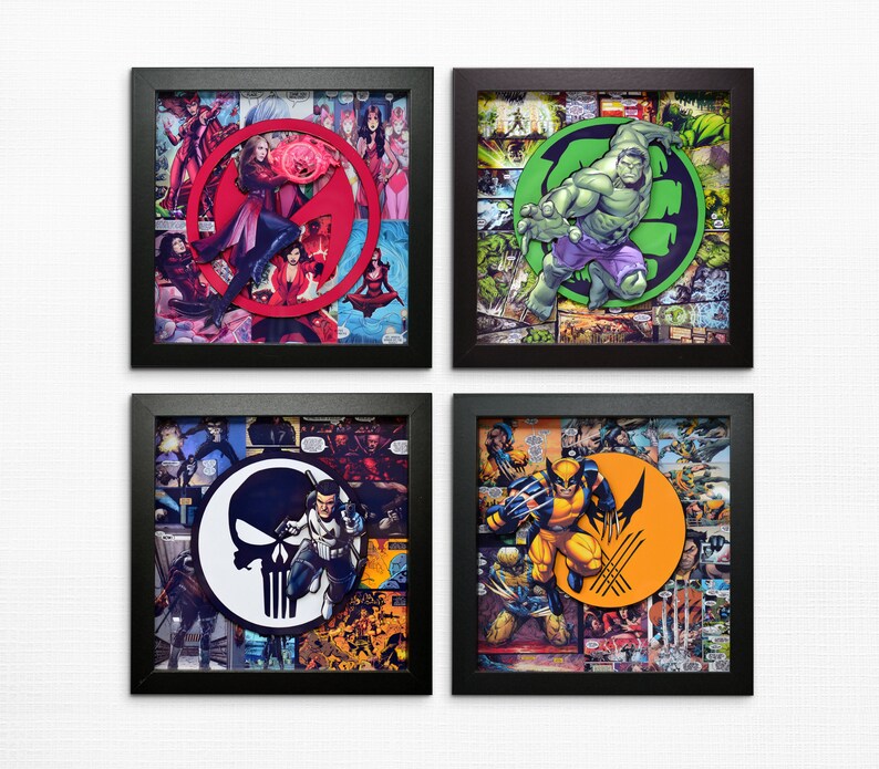 Daredevil Comic Book Shadow Box Wall Art - Etsy