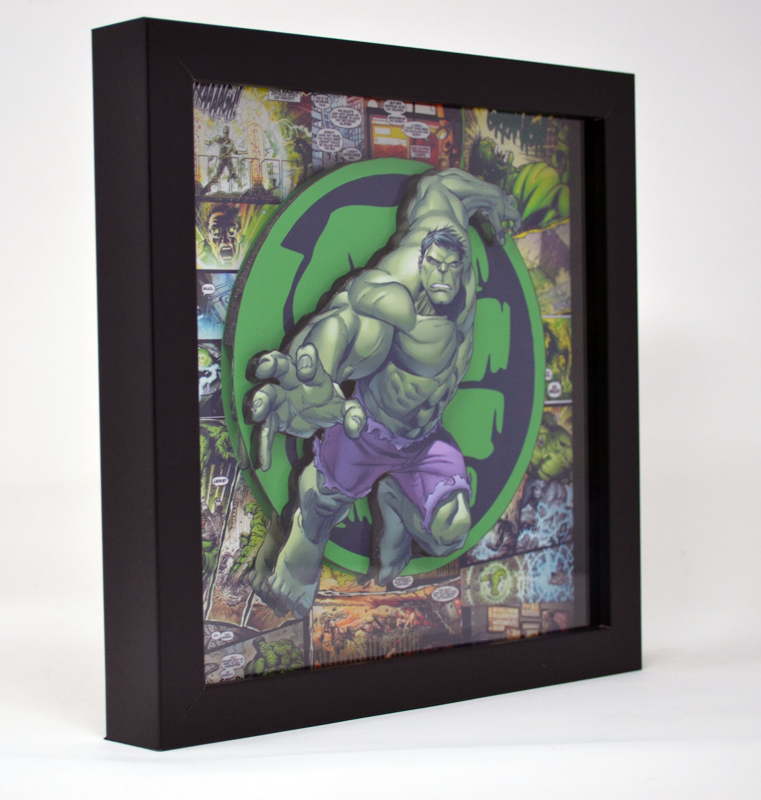 Hulk 3D Comic Book Shadow Box Decor | Etsy