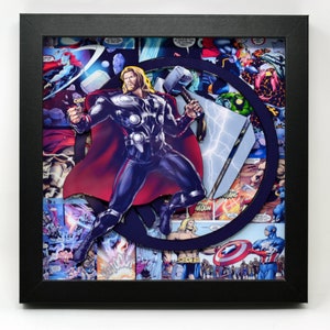 Thor 3D Comic Book Shadow Box Decor - Etsy