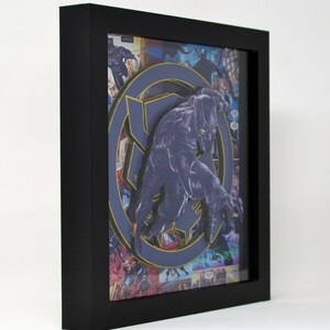 Black Panther 3D Comic Book Shadow Box Decor | Etsy
