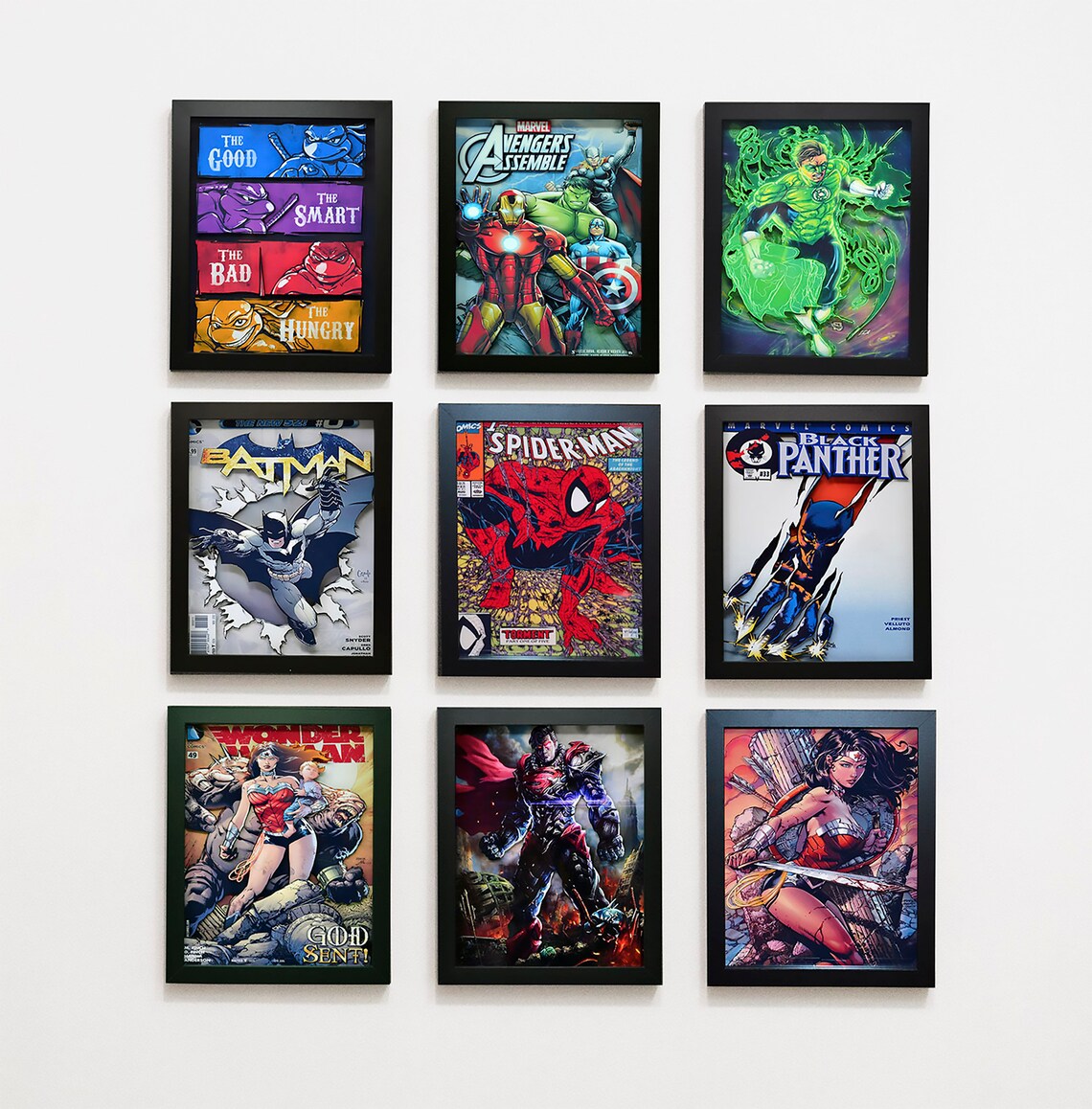 Iron Man 3D Comic Book Shadow Box Decor | Etsy
