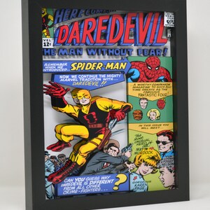 Daredevil Comic Book Cover 3D Shadow Box Wall Art - Etsy