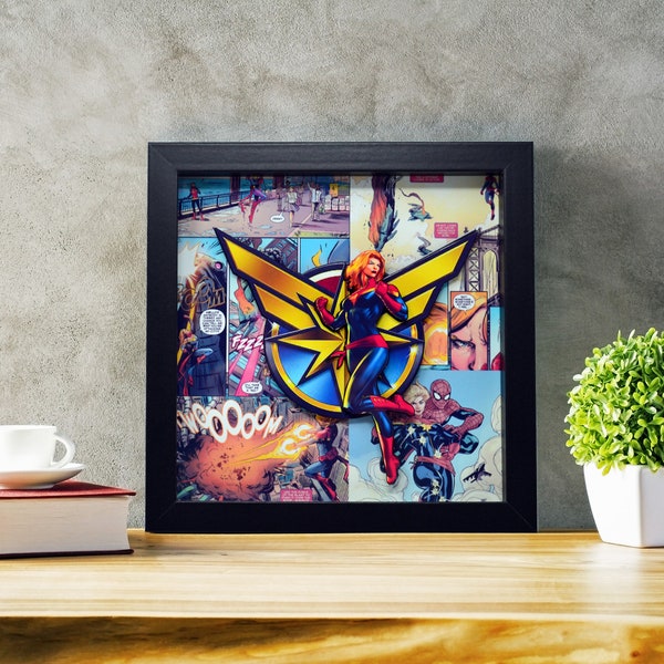 3d Comic Book Shadow Box - Etsy
