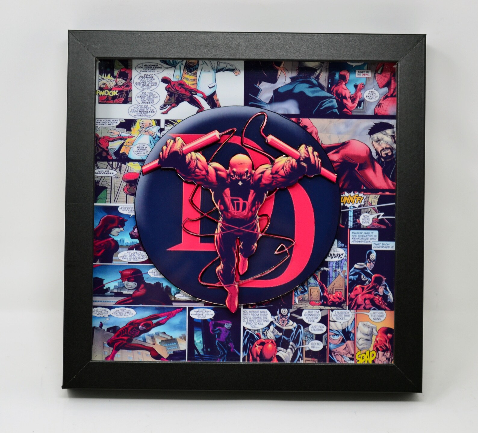 Daredevil Comic Book Shadow Box Wall Art - Etsy