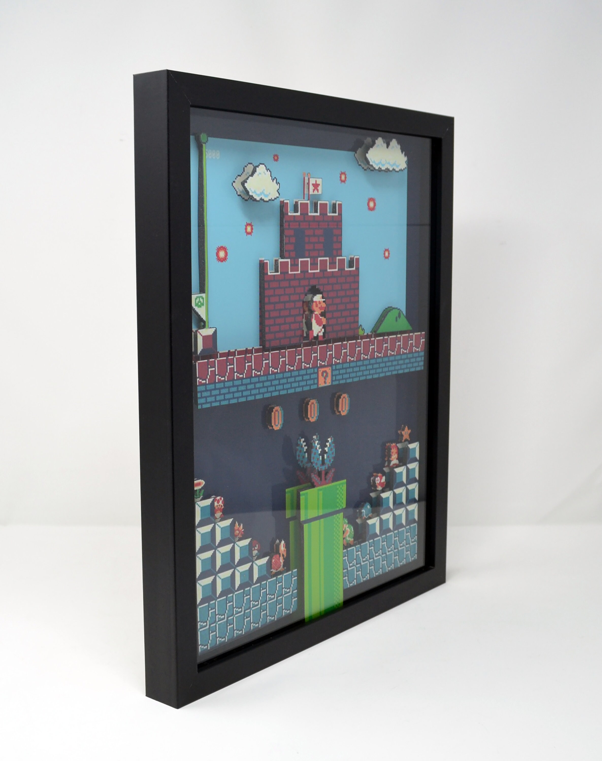 Super Mario Video Game 3D Shadow Box Decor | Etsy