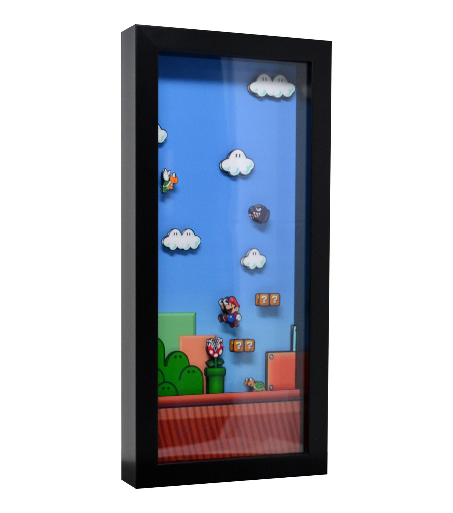 Super Mario Bros Video Game Shadow Box Wall Art - Etsy